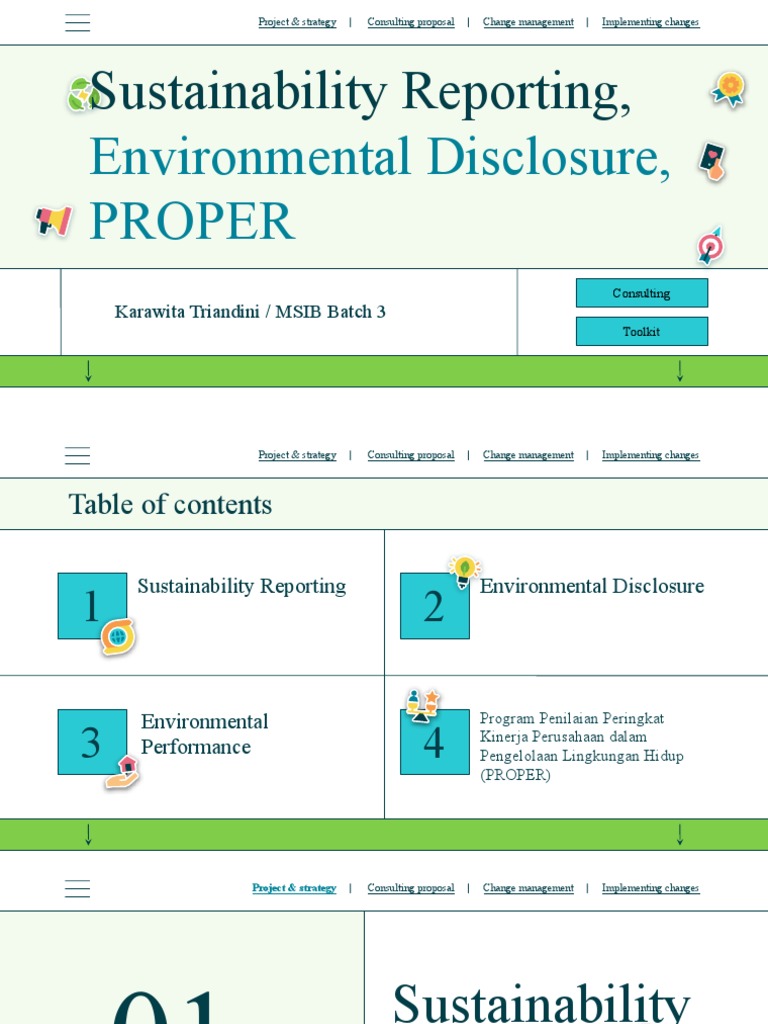 Materi Course - Sustainability Reporting, Environmental Disclosure, Dan ...