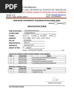 National Diploma Application Form | PDF | Business