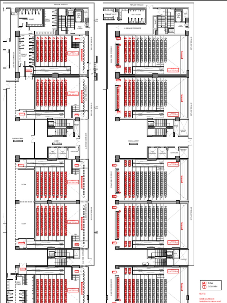 Cinema Seating Plan and Dimensions | PDF | Buildings And Structures