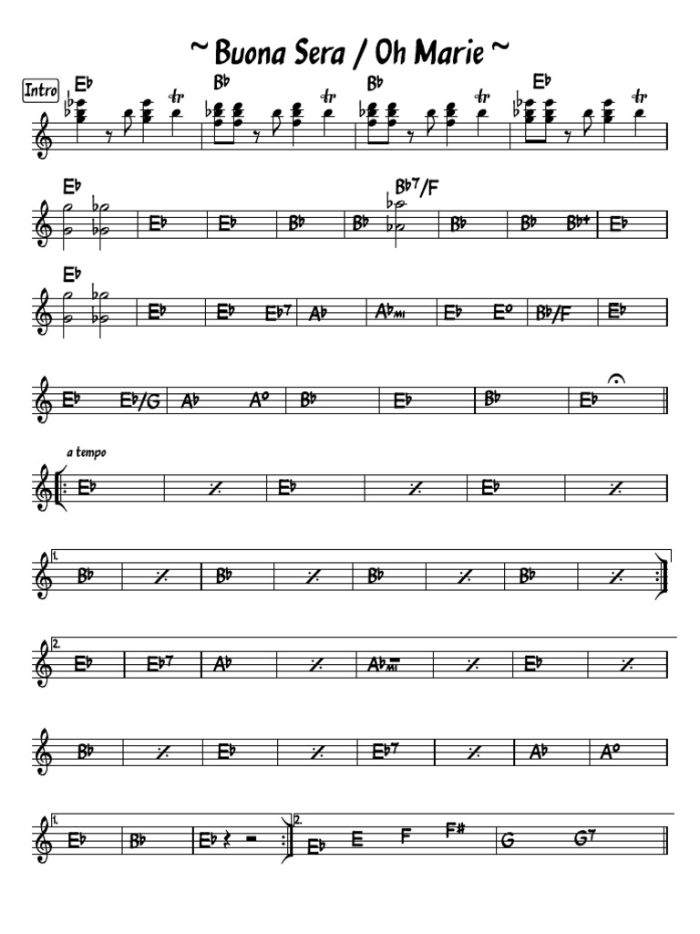 Buona Sera Oh Marie | PDF