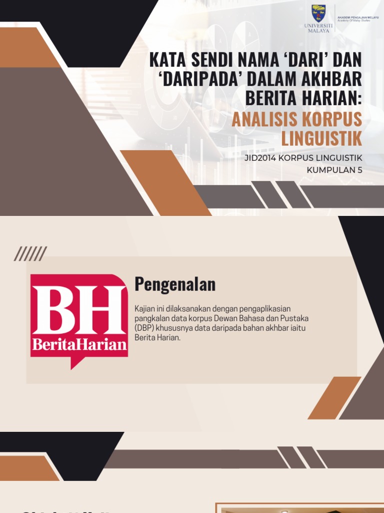Kata Sendi Nama 'Di' & 'Daripada' Dalam Akhbar Berita Harian: Analisis ...