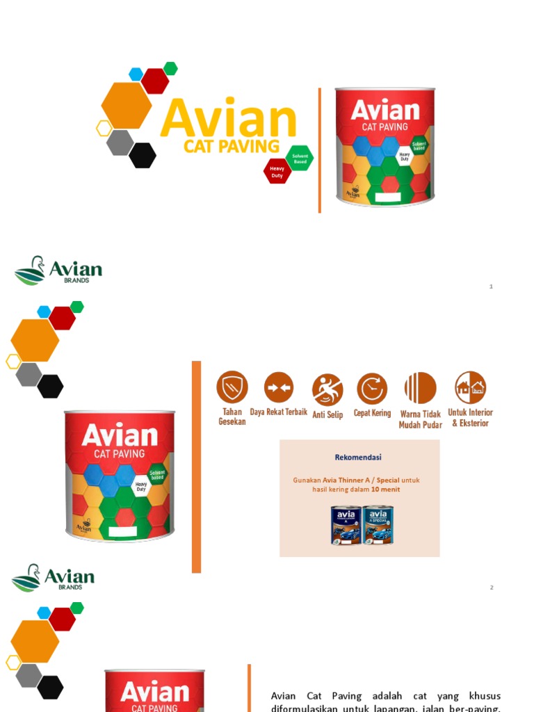 Avian Cat Paving - Slide Produk - Compressed | PDF
