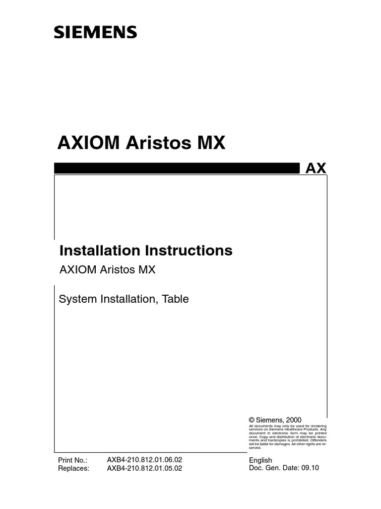 axb4-210.812.01.06.02-INSTALACION MX | PDF | Screw | Electrical Connector