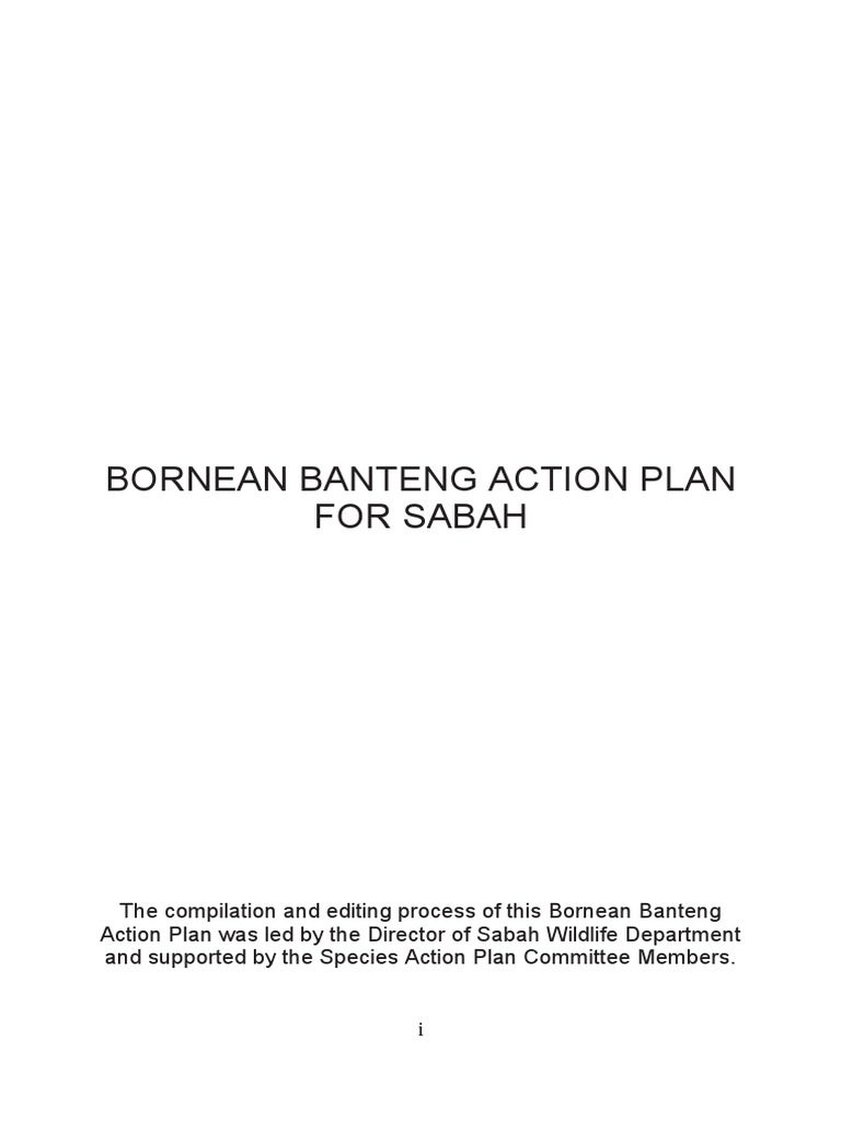 Bornean Banteng Action Plan | PDF | Poaching | Crime & Violence
