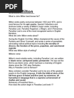 Paradise Lost Book 1 | PDF | John Milton | Paradise Lost