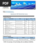 Solar Quotation Format 3 | PDF
