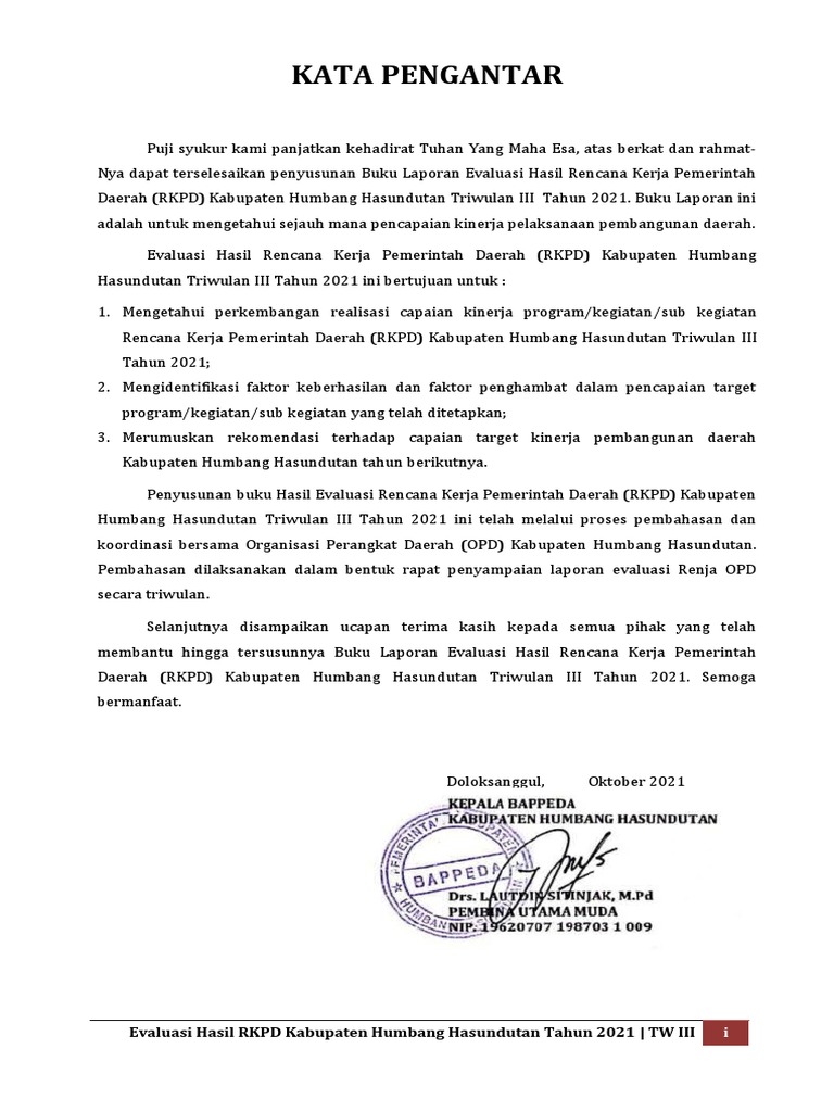 Kata Pengantar | PDF