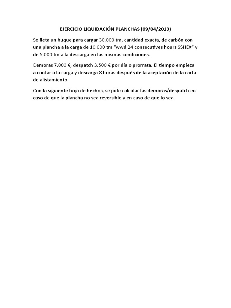 Ejercicio 3 Planchas | PDF