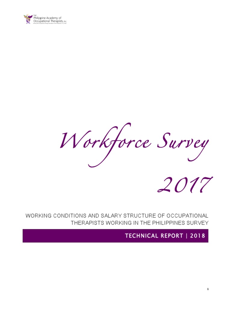 Workforce Survey 2017 Technical Report | PDF | Salary | Occupational ...