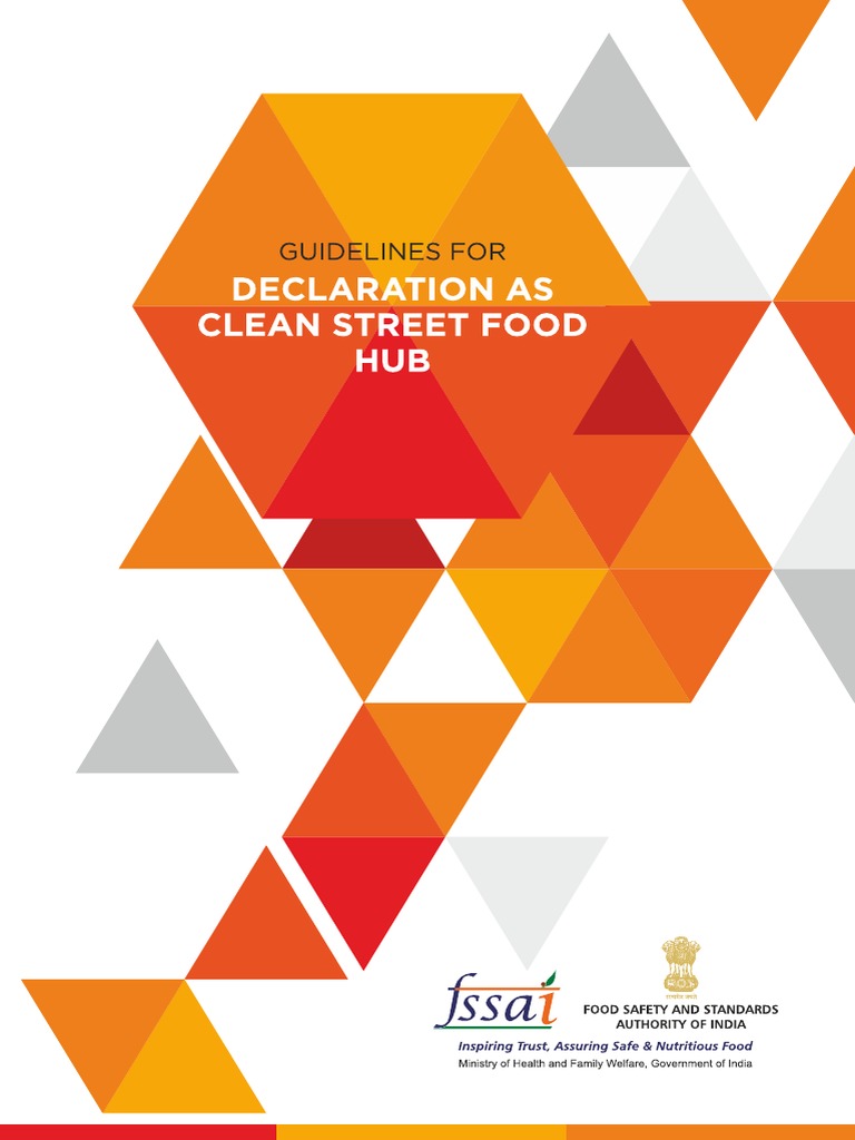 Fssai - Clean Street Food Hub-Declaration | PDF