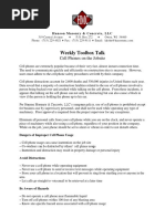 Near Miss Toolbox Talk | PDF | Occupational Safety And Health | Health ...