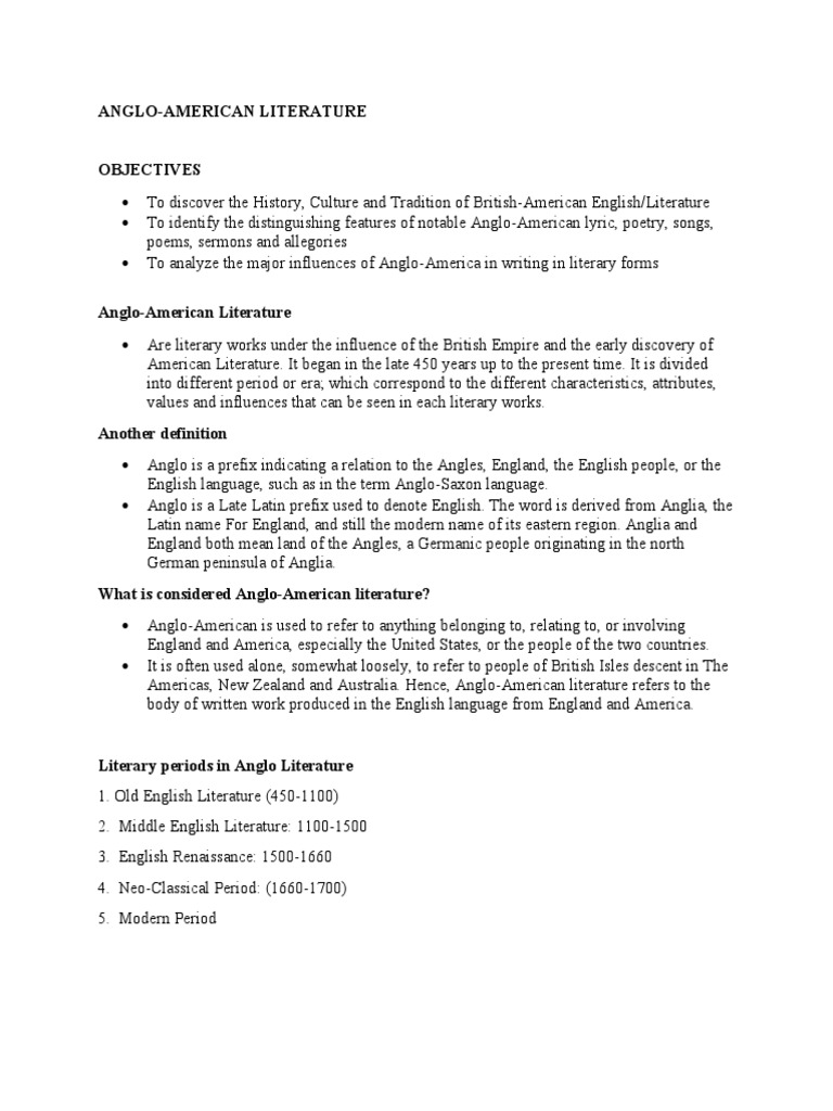 Group 8 Anglo American Lit | PDF | English Literature | The Faerie Queene