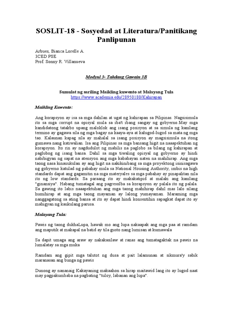 SOSLIT M3TGb ARBUES | PDF