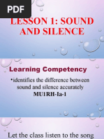 Mapeh - Music Grade 1 First Grading | PDF | Rhythm | Silence