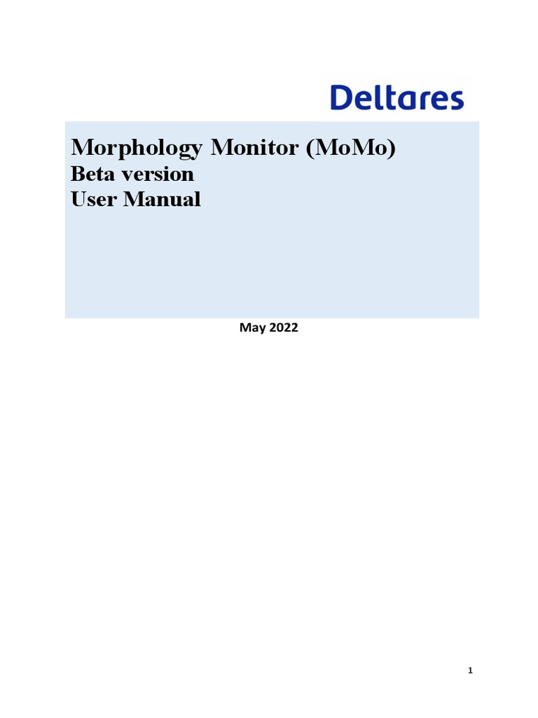 MoMo Manual | PDF | Erosion | Area