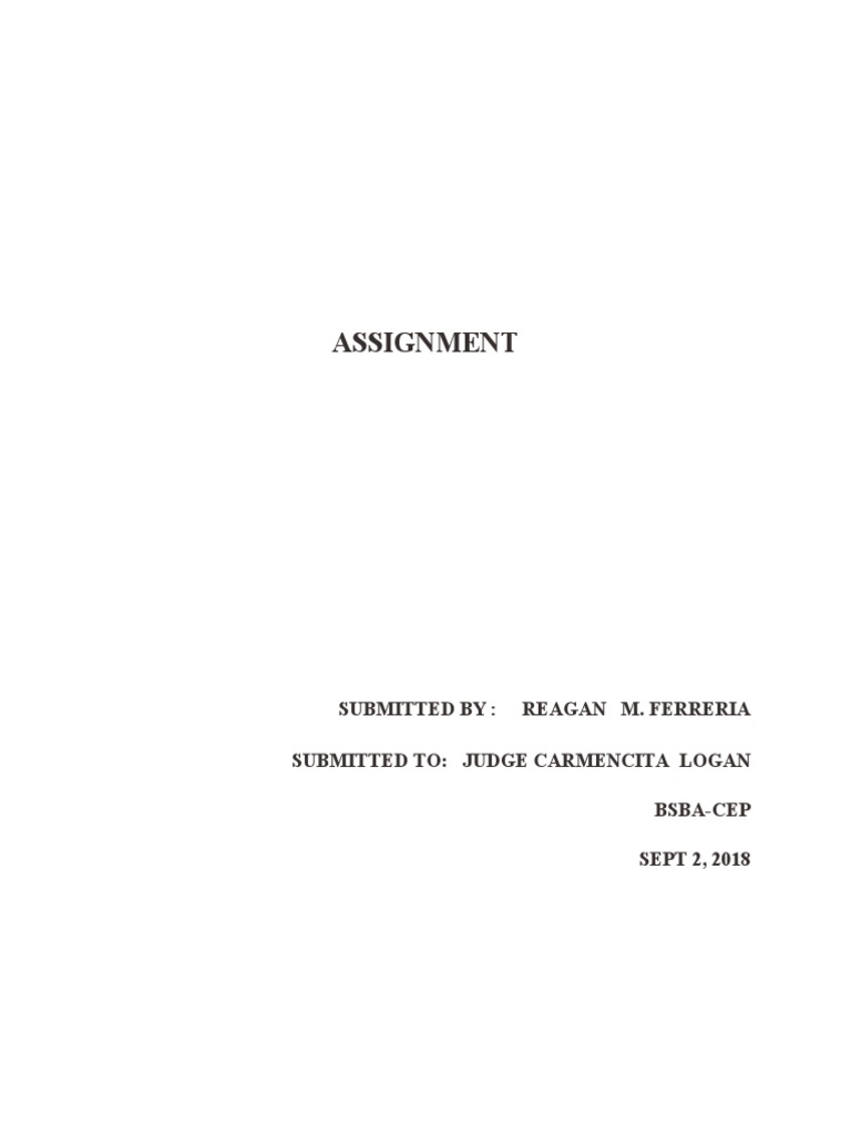 ASSIGNMENT | PDF | Negotiable Instrument | Promissory Note