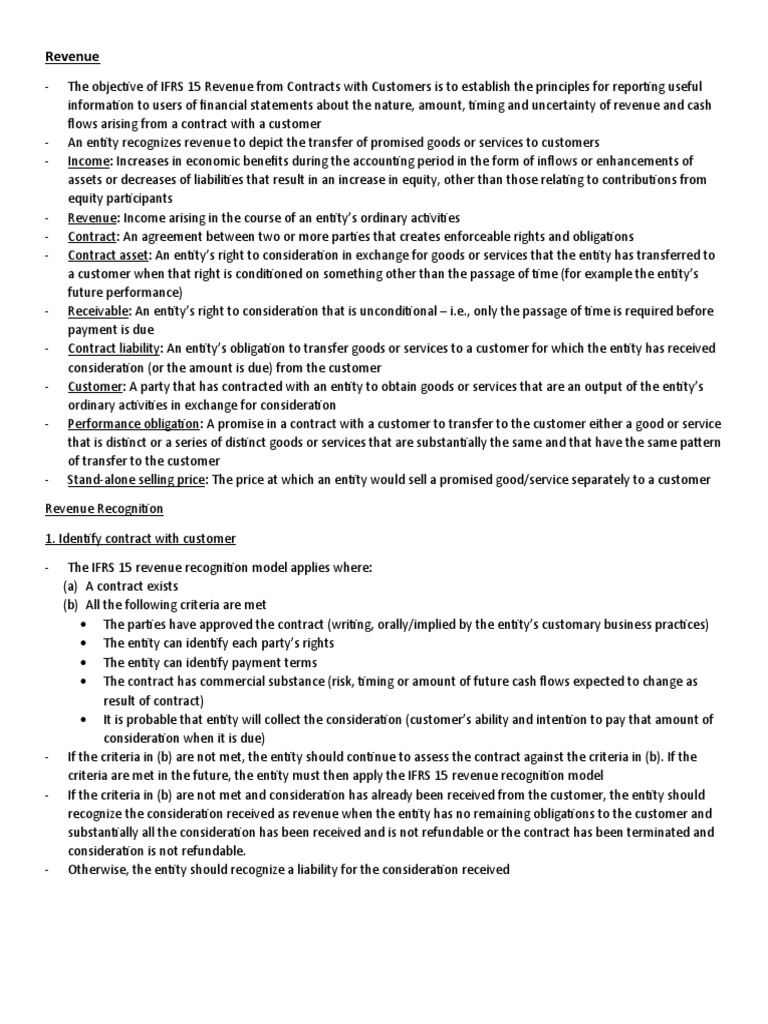 Chapter 3 - Revenue | PDF | Revenue | Income