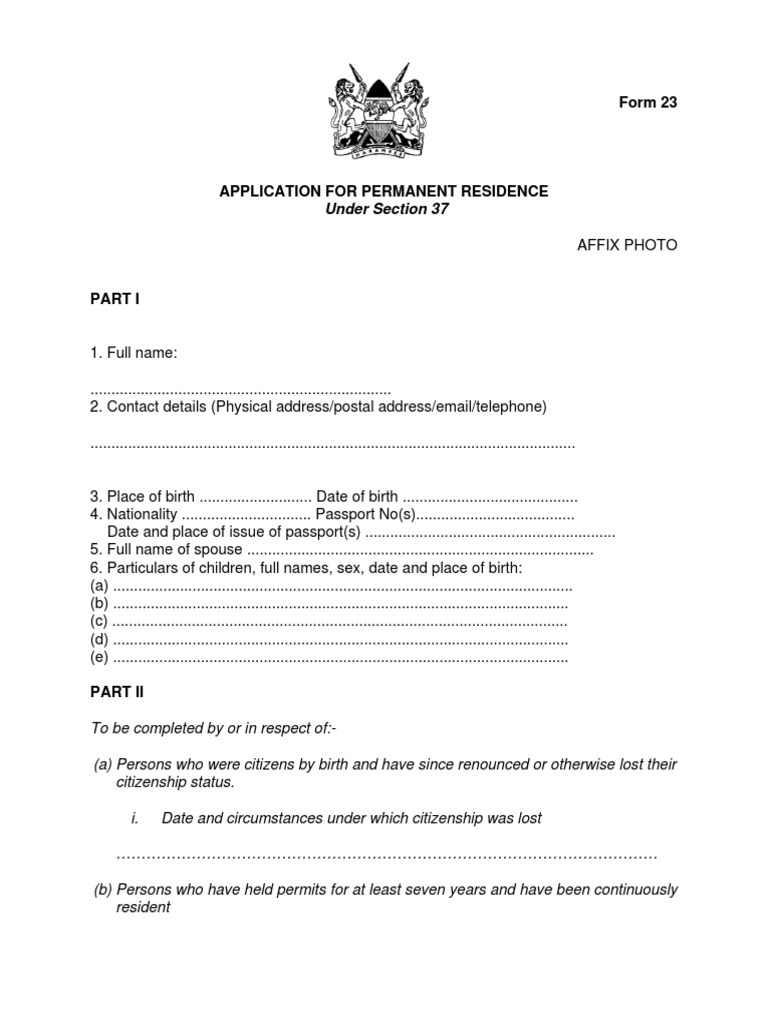 Form 23a | PDF | Citizenship | Cultural Globalization