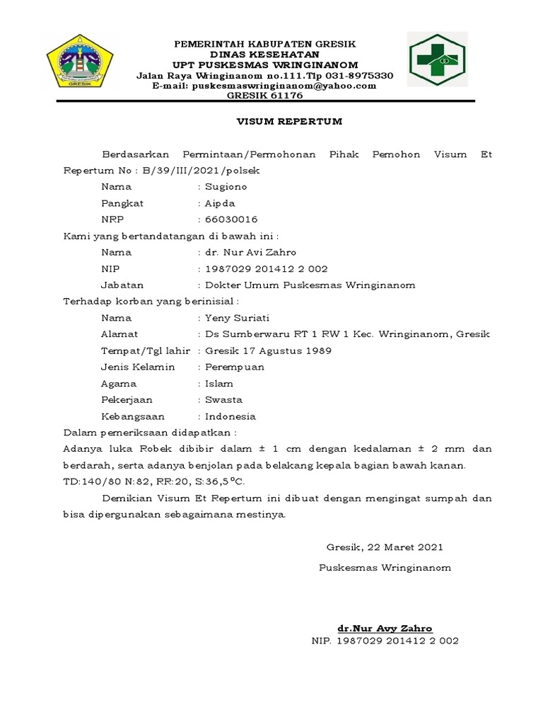 Visum Et Repertum | PDF