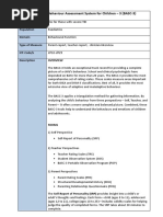 BASC-3 BESS Report Sample - Student | PDF | Emotional Self Regulation ...