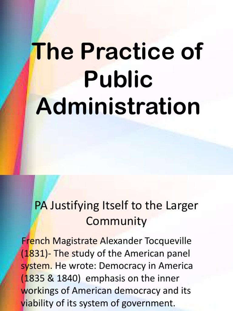 Public Administration - Evolution and Practices | Download Free PDF | Public Administration ...