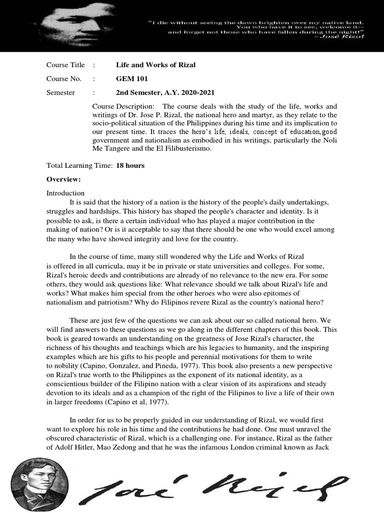 Gem 101-Lesson 1 | PDF | Philippines