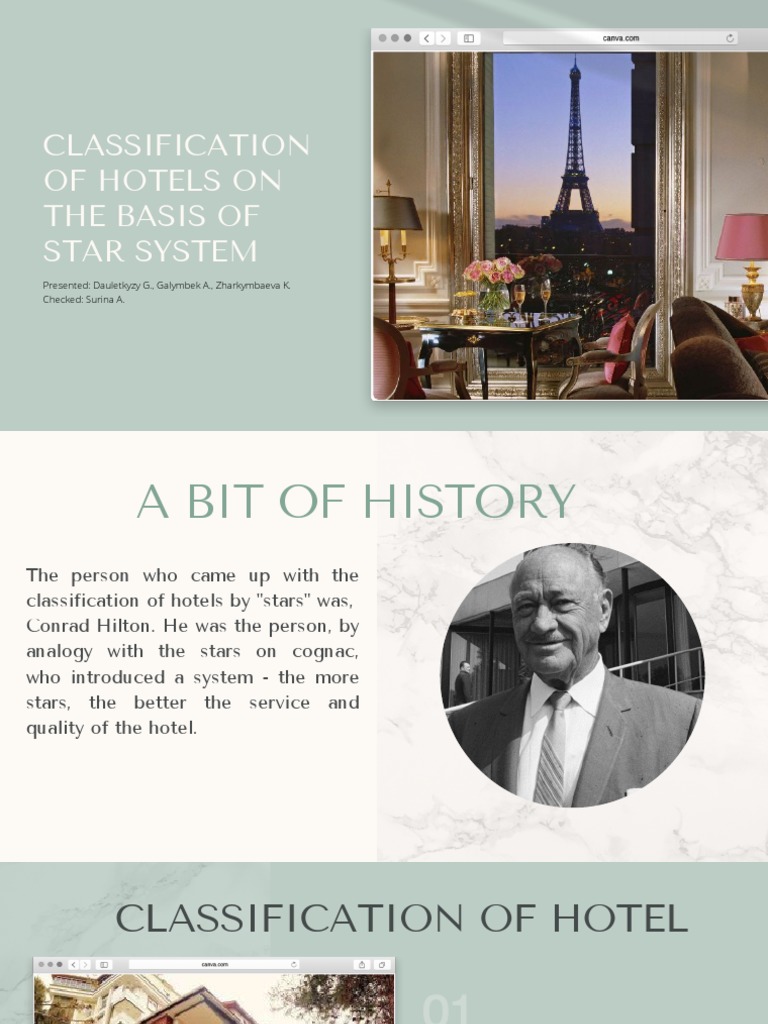 Classification of Hotels On The Basis of Star System | PDF | Hotel ...