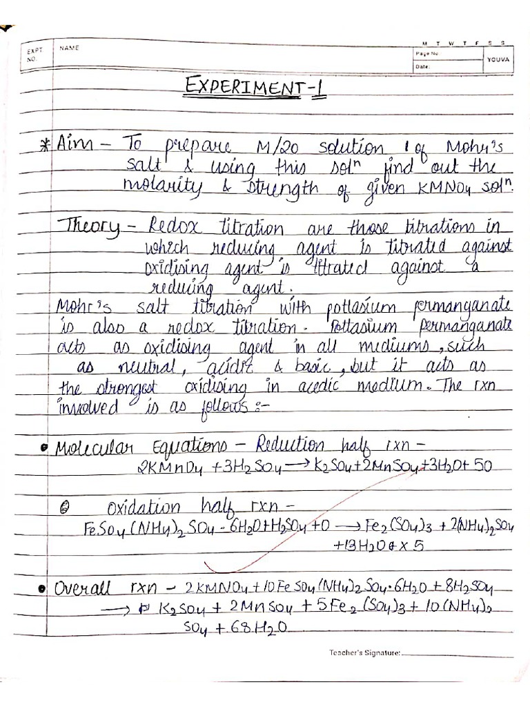16 Practicals - CHEM | PDF