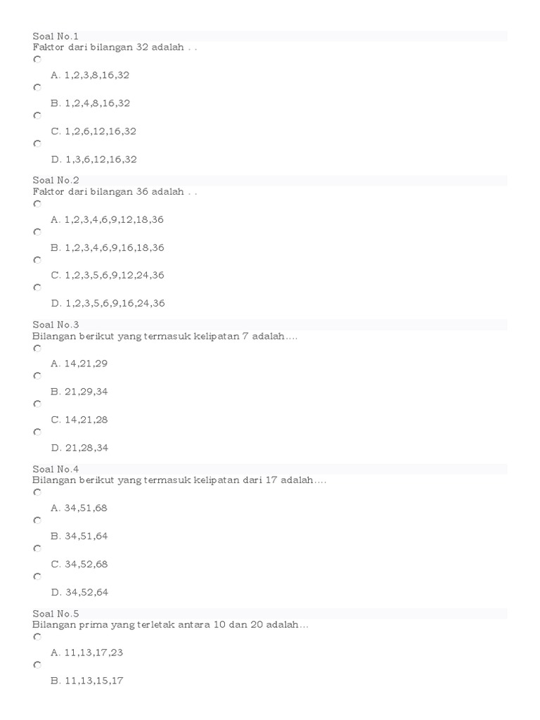 MTK KPK Dan FPB | PDF | Metode & Bahan Ajar