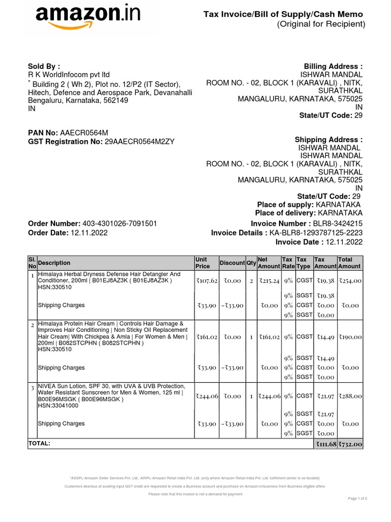 Invoice | PDF | Sunscreen | Invoice