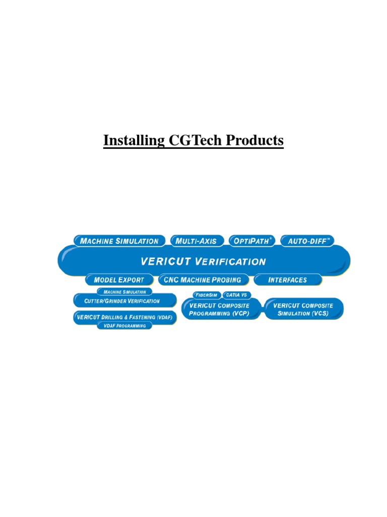 Installing Cgtech Products | PDF | Installation (Computer Programs) | Microsoft Windows
