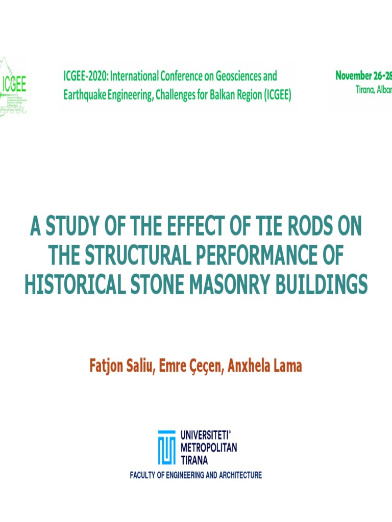 Presentation Effect of Tie Rods in Historical Construction Final 2 ...