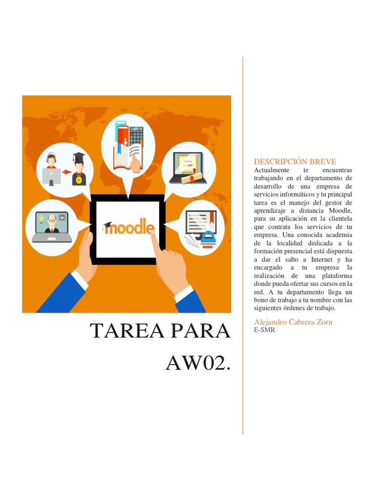Aplicaciones Web AW02 Tarea Kuno360asldkfj | PDF | Moodle | Internet y web