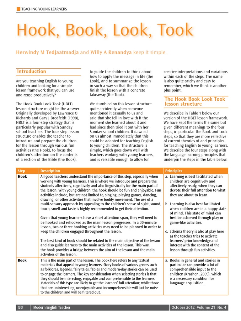 Teaching English To Young Learners Hook | PDF | Learning | Teachers