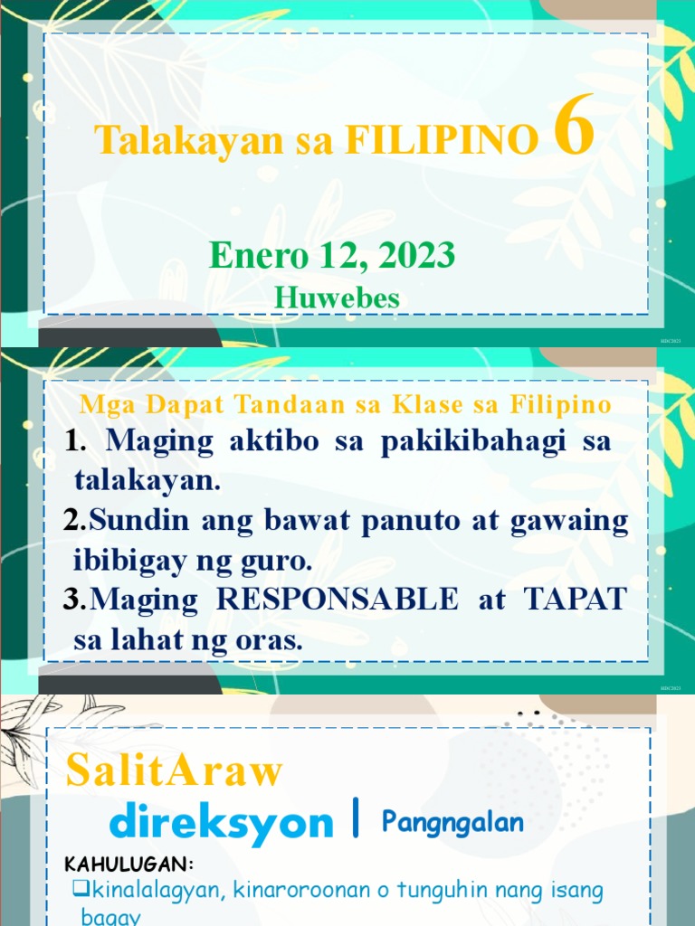 Filipino PPT Q2W8D4 | PDF