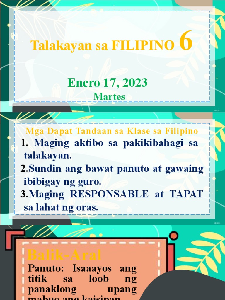 Filipino PPT Q2W9D2 | PDF