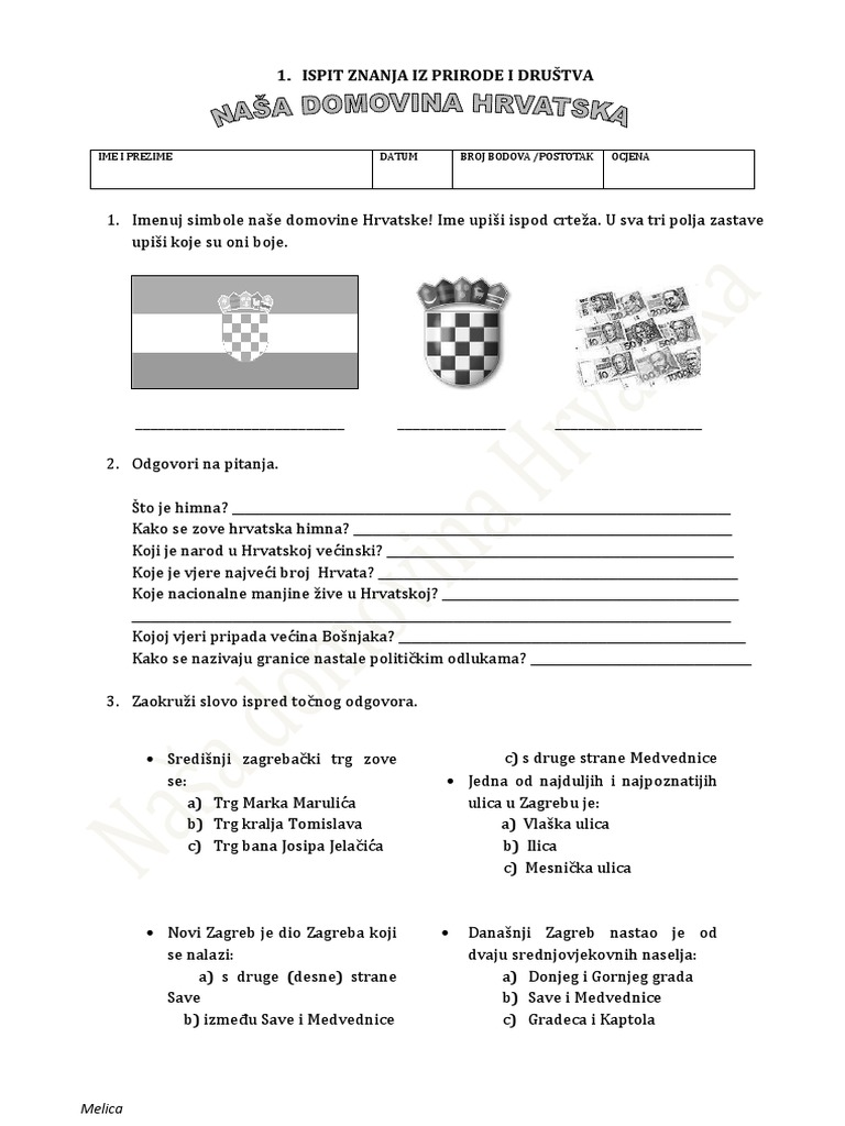 Nasa Domovina RH | PDF