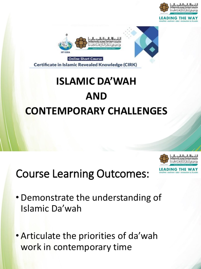 Islamic Da'wah - Week 1 | PDF | Abrahamic Religions | Religious Faiths