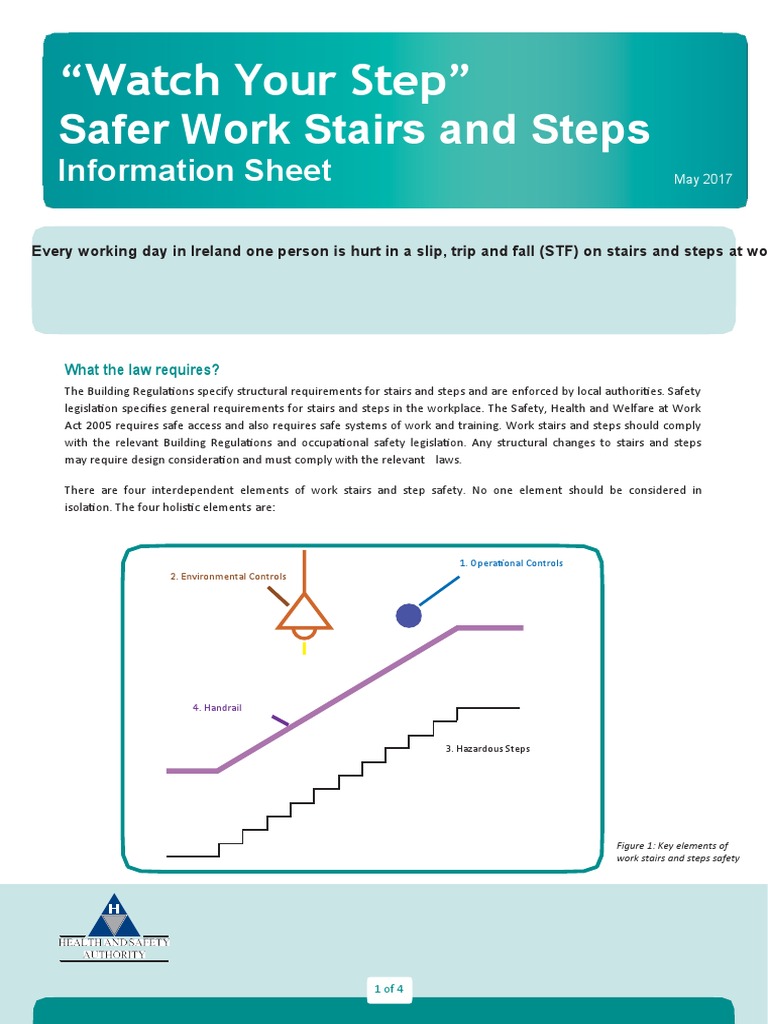 Safer Work Stairs and Steps | PDF | Stairs | Occupational Safety And Health