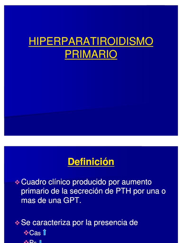 Hiperparatiroidismo | PDF | Cáncer | Sistema endocrino