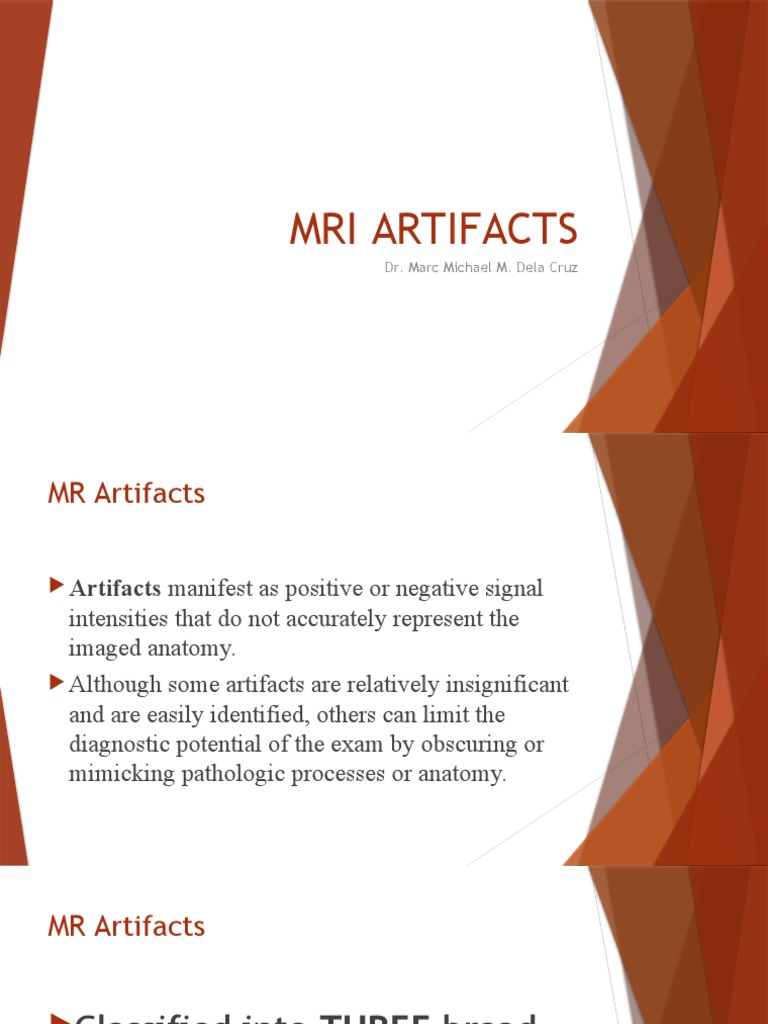 Mri Artifacts | PDF | Magnetic Resonance Imaging | Physics