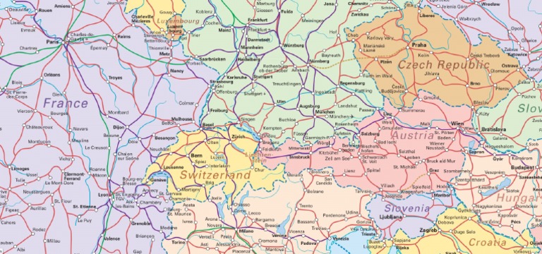 Interrail Railway Map Europe 2010 Central | PDF