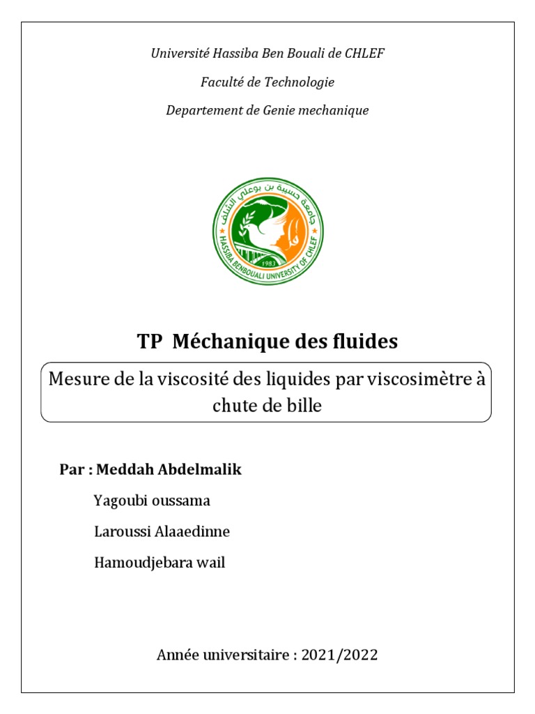 TP MDF 01 (Enregistré Automatiquement) | PDF | Physique appliquée et interdisciplinaire ...