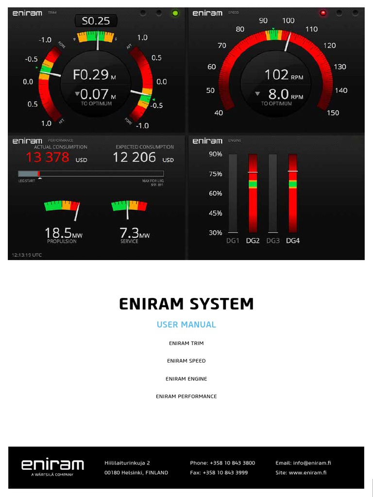 Cr Eniram User Manual Queen Small Pdf Mathematical Optimization Attitude Control 