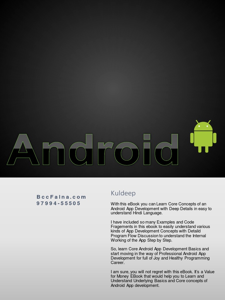 Android in Hindi | PDF | Ios | Android (Operating System) Android in Hindi | PDF | Ios | Android (Operating System)
