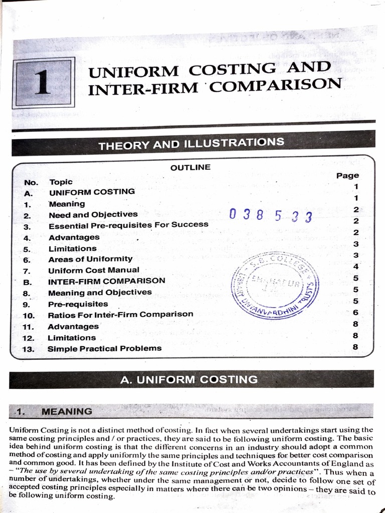 Uniform Costing | Download Free PDF | Cost Accounting | Taxes