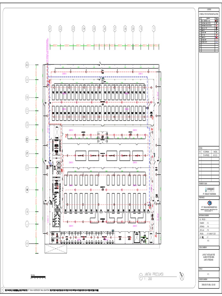 DWG-050-FA-ONJ-I-23-003 Installation Fire Alarm System Area Lantai ...