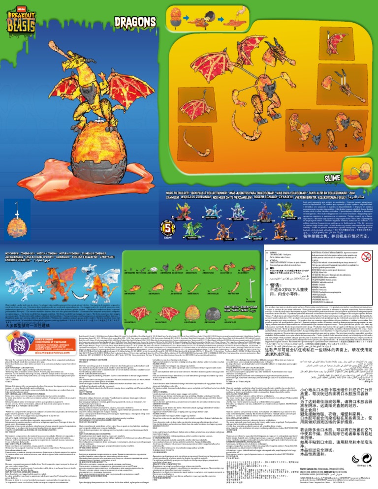 Mega-Bloks Breakout-Beasts GTH08 Dragons 1 | PDF