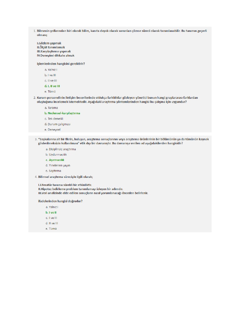 Ornek Sorular 03 | PDF