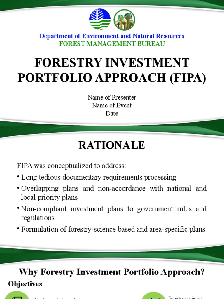 PPT - Forestry Investment Portfolio Approach | PDF | Forestry | Investing
